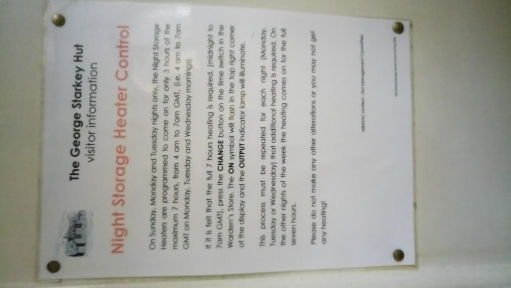 night store control - George Starkey Hut