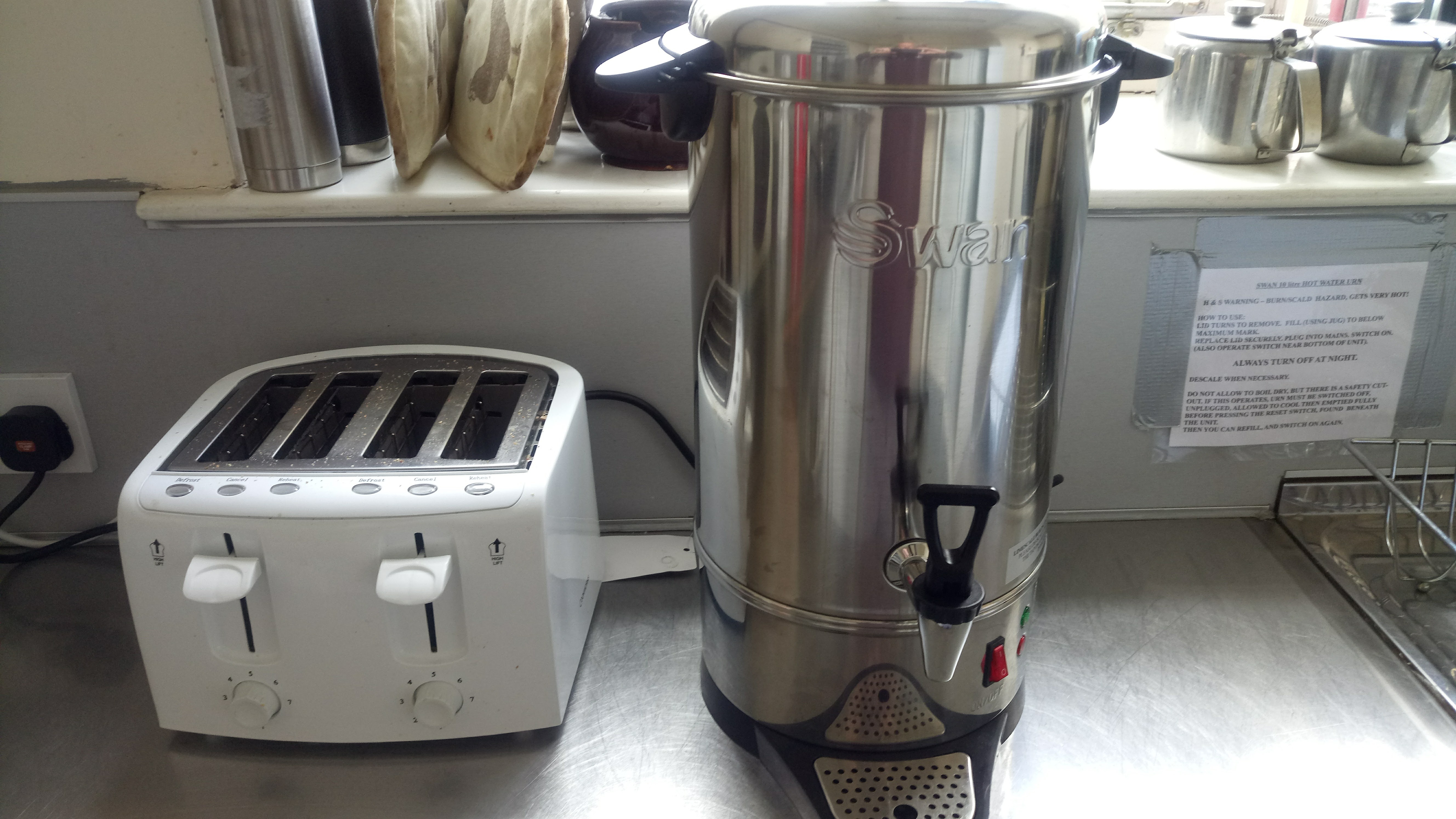 toaster water b - George Starkey Hut