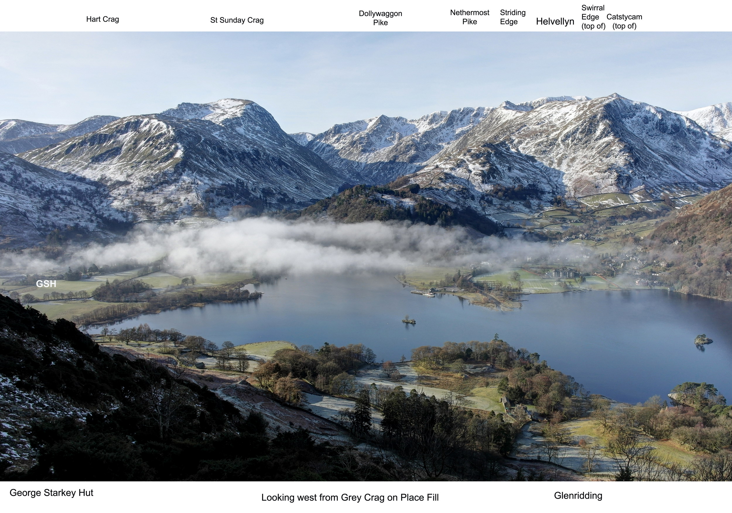 George Starkey Hut and the Helvellyn range - George Starkey Hut